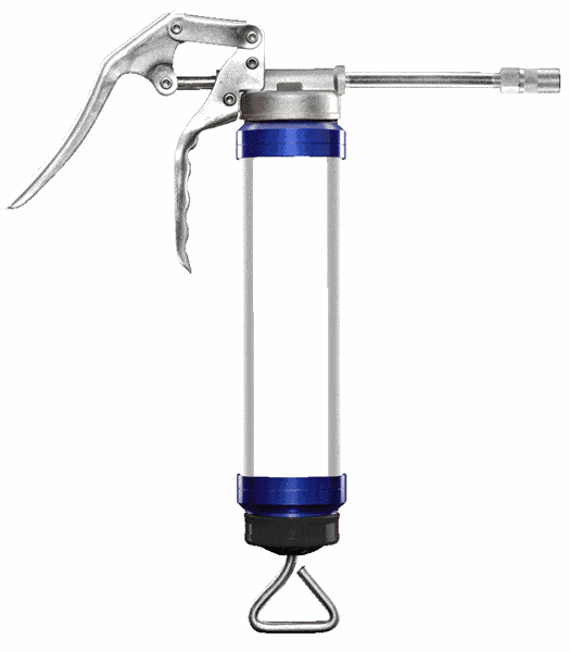 Xport® Pistol Grip Grease Gun with Clear Tube – Lubrication Engineers