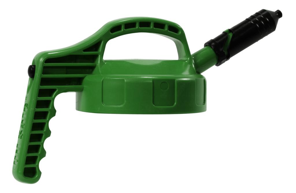 Item # LEX-MSMG, Xpel® Mini Spout Lid - Mid Green On Lubrication Engineers