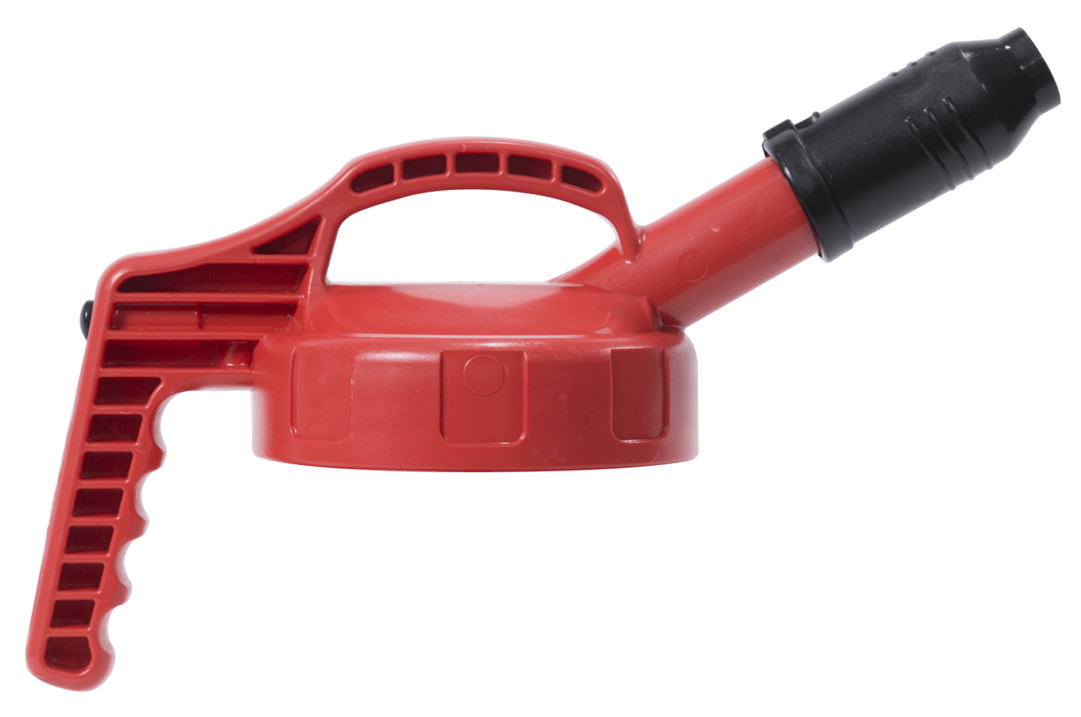 Item # LEX-SSRD, Xpel® Stumpy Spout Lid - Red On Lubrication Engineers